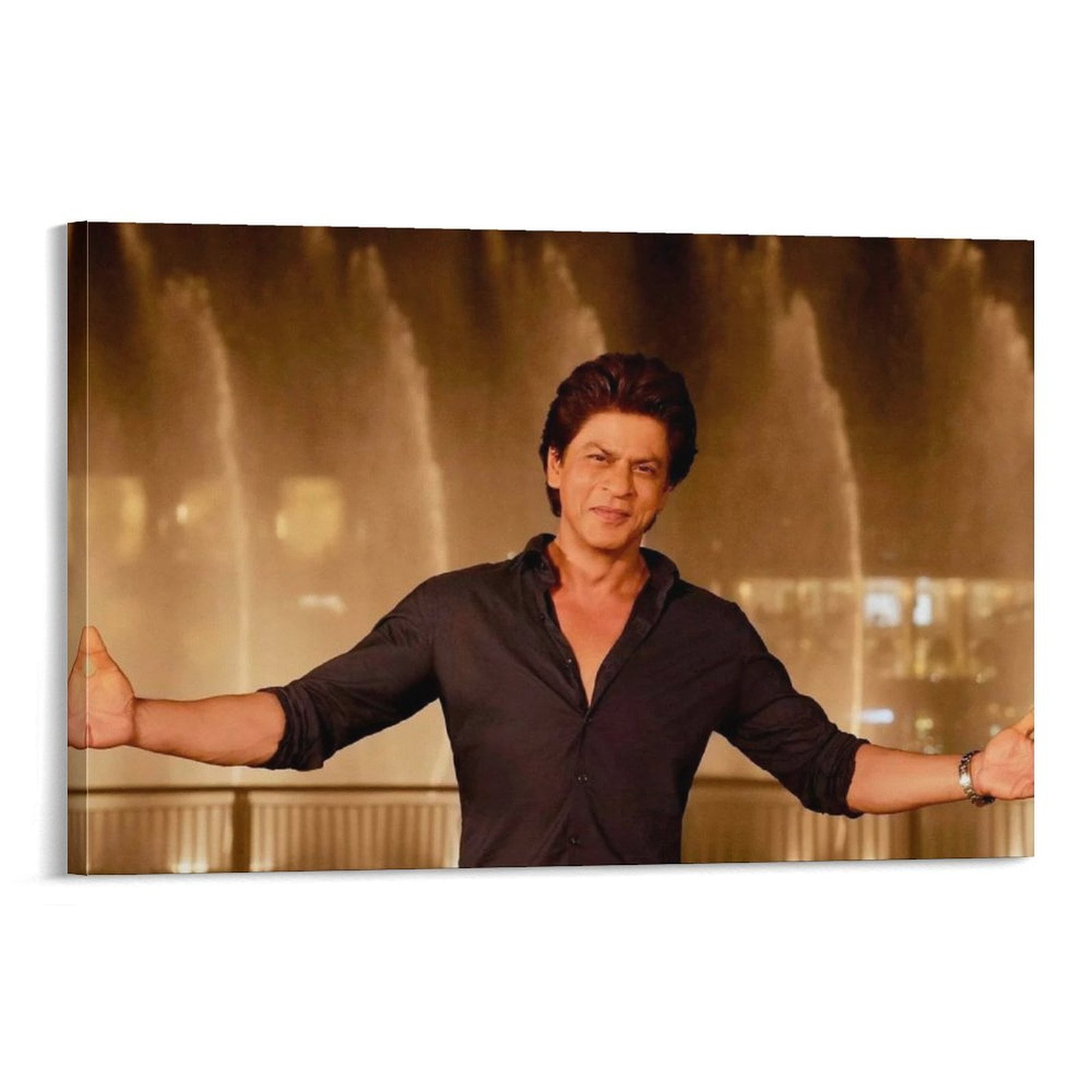 Shah Rukh Khan India Famous Actor Poster Canvas Art Poster and Wall Art ...