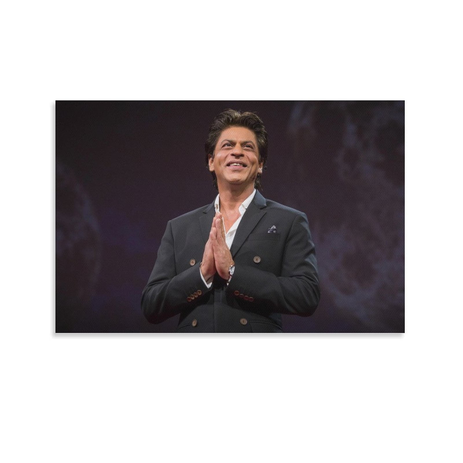 Shahrukh Khan Famous Actor Poster India Painting On Canvas Wall Art ...