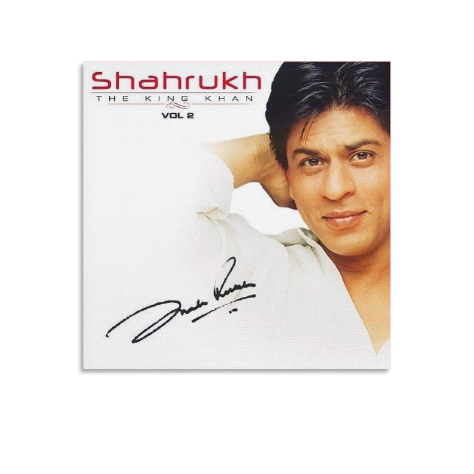 Shahrukh Khan Famous Poster Actor Young Painting On Canvas Wall Art ...