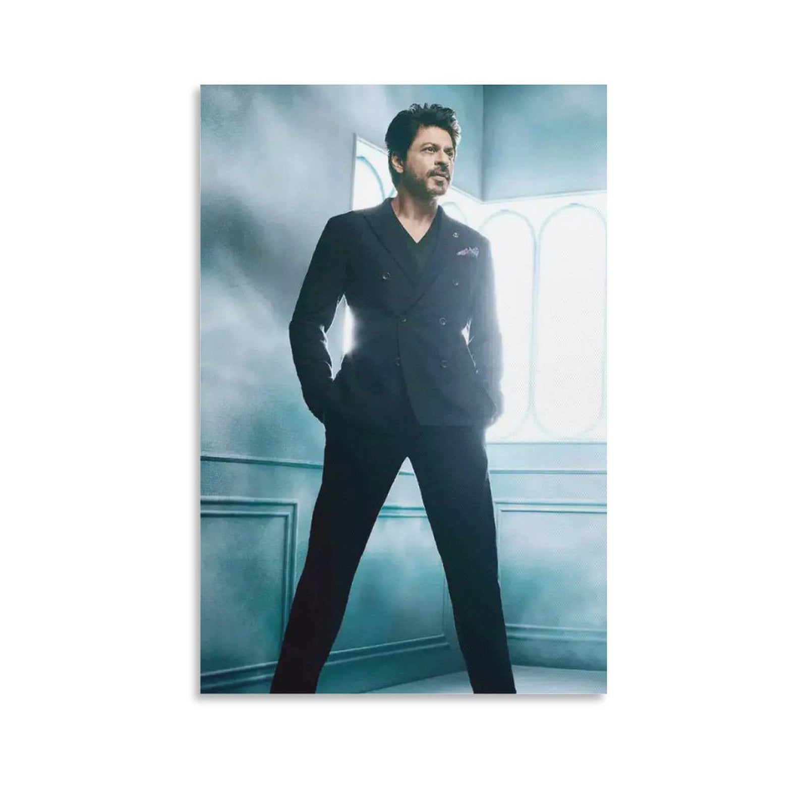 Shahrukh Khan Indian Actor Poster Poster Decorative Painting Canvas ...