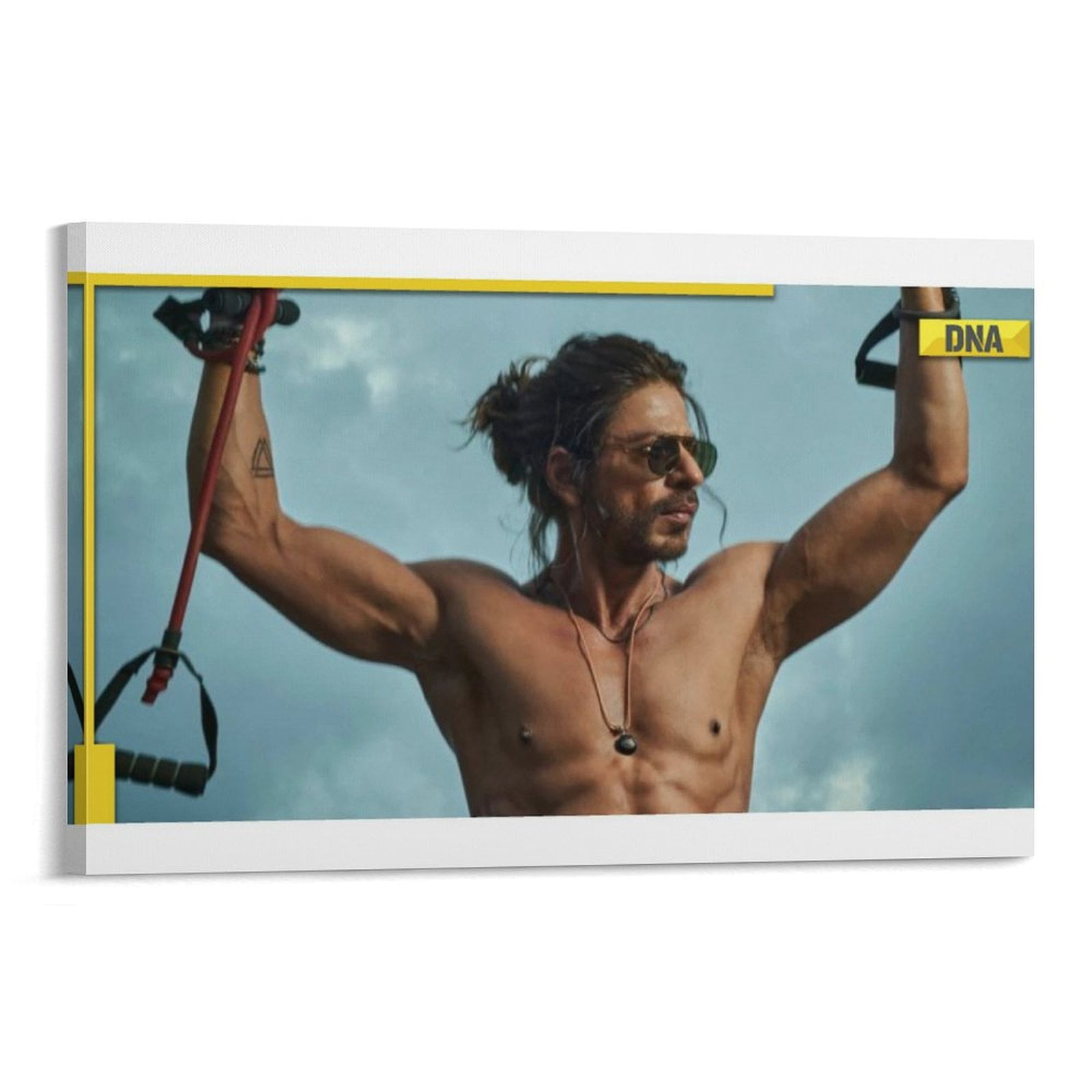 Shahrukh Khan Indian Famous Actor Poster Artworks Canvas Poster Room ...