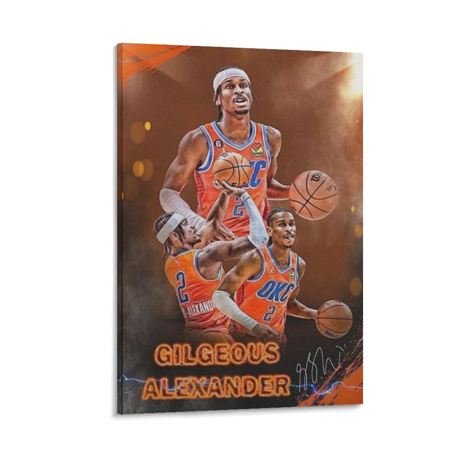 Shai Gilgeous Alexander Canvas Poster Poster Decorative Painting Canvas ...