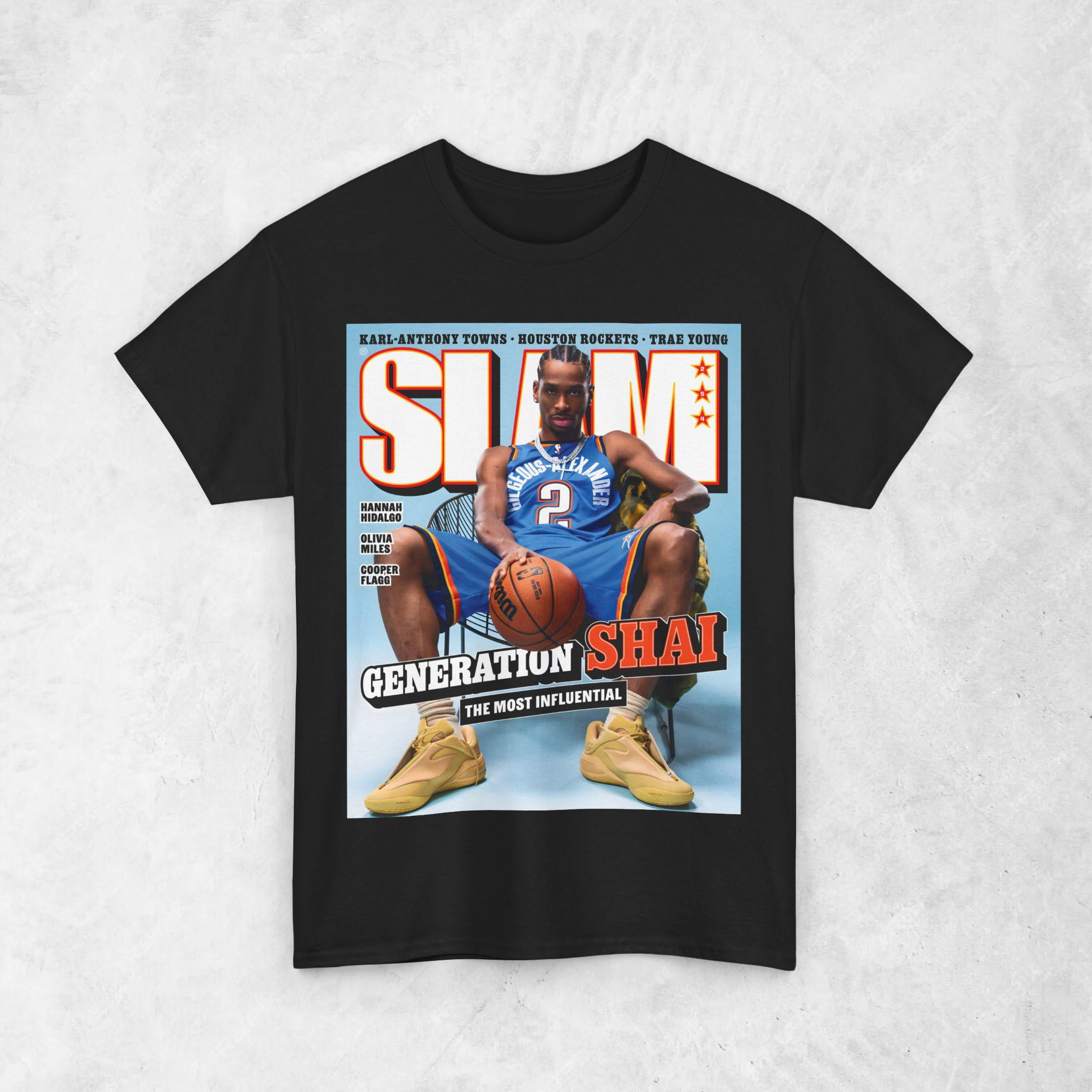 Shai Gilgeous - Alexander S.G.A Shirt, N.B.A SLAM Cover T-Shirt, Unisex ...