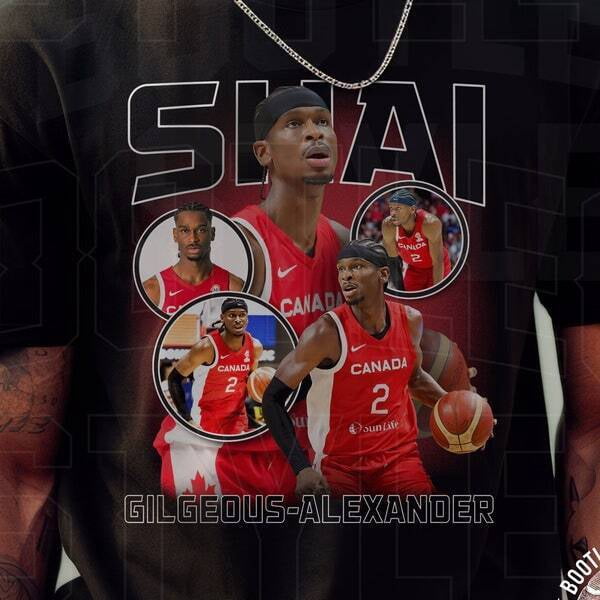 Shai Gilgeous-Alexander T-Shirt 90s Bootleg Vintage Basketball Shirt ...
