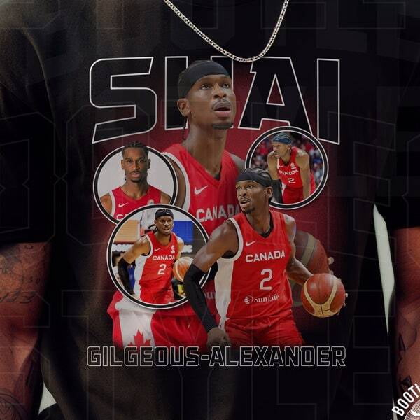 Shai Gilgeous-Alexander T-Shirt 90s Bootleg Vintage Basketball Shirt ...