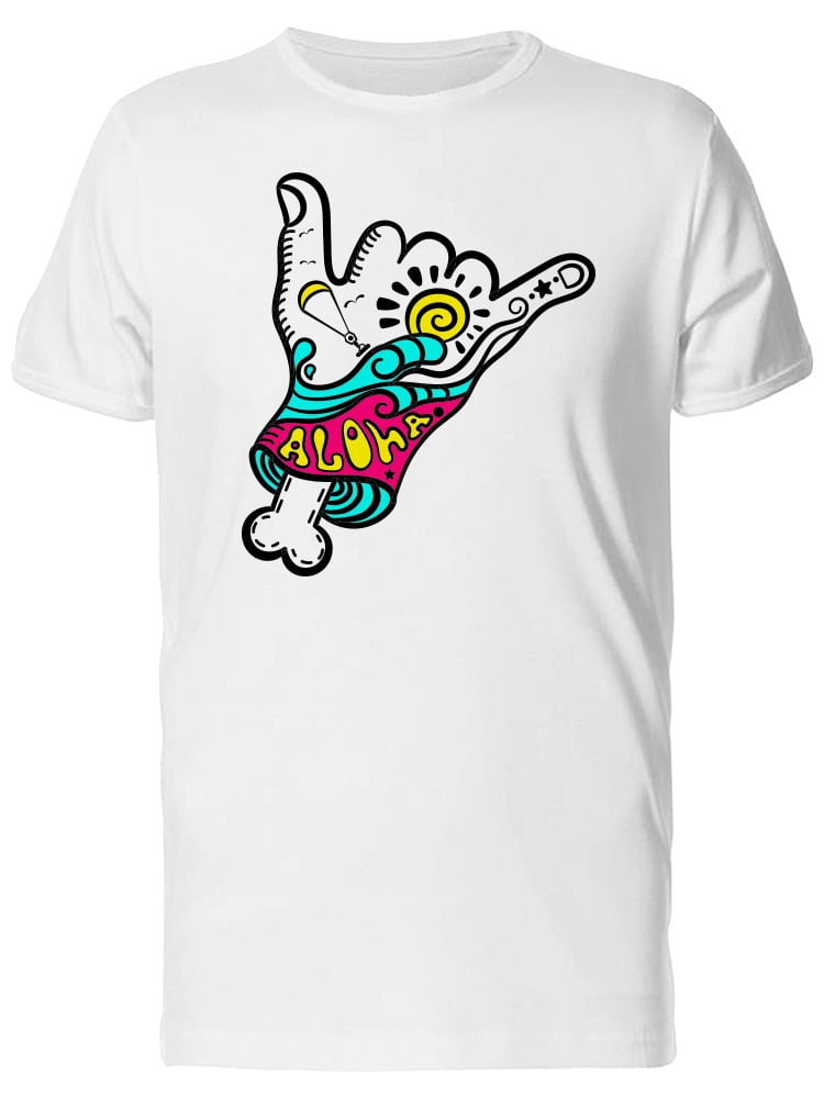 Shaka Hand Cool Surf Symbol T-Shirt Men -Image by Shutterstock, Male ...