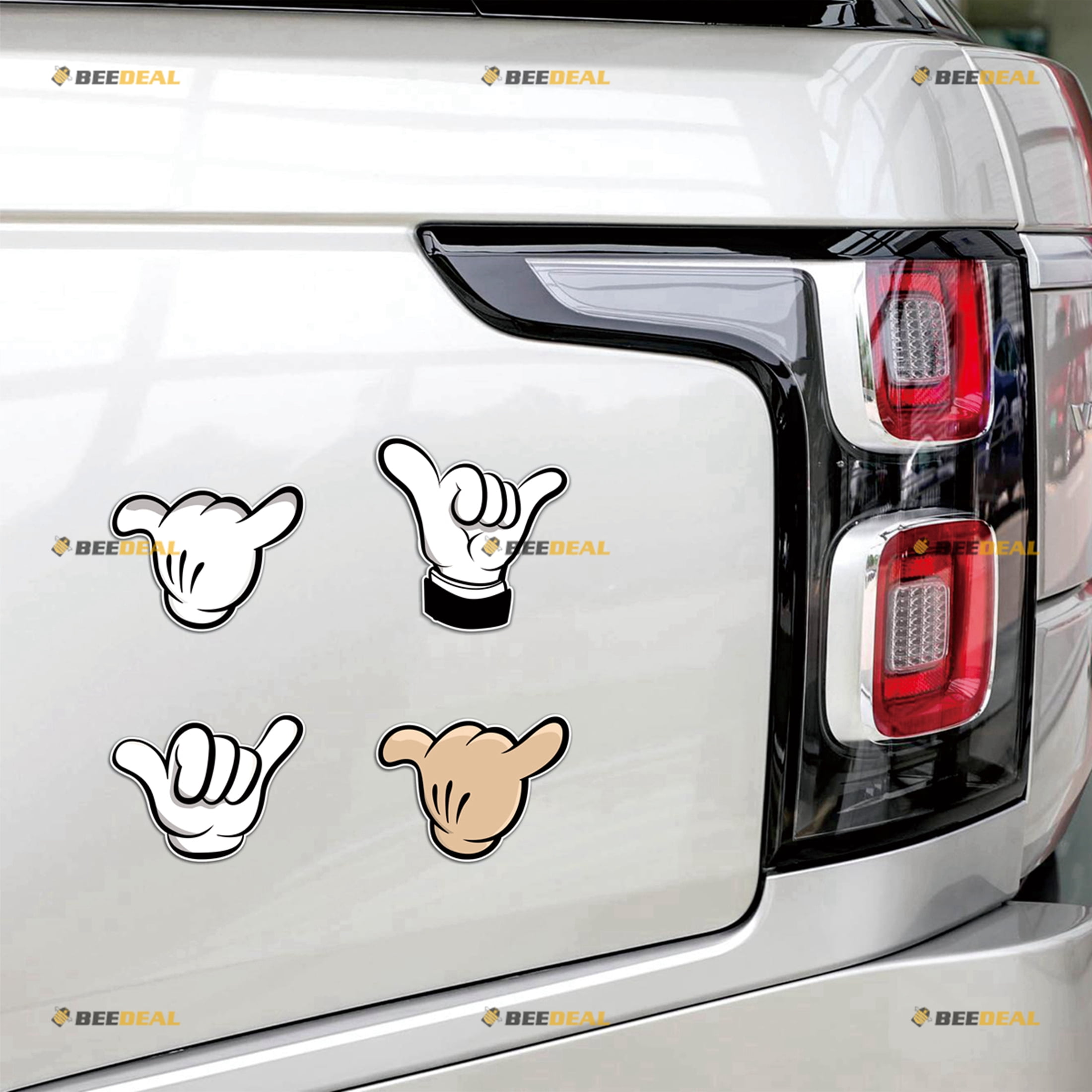 Shaka Hang Loose Cartoon Style Car Magnet Sticker Magnetic Decal - 4 ...