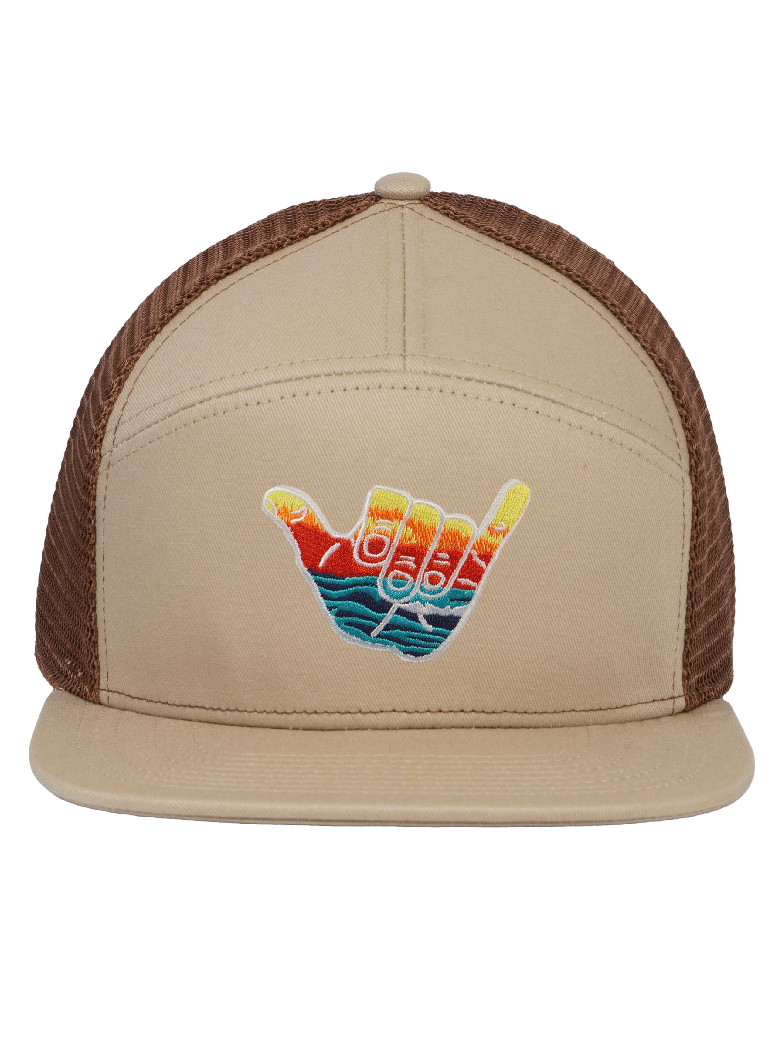 Shaka Waves Surf Trucker Hat - 7 Panel Cap For Men , Khaki - Walmart.com