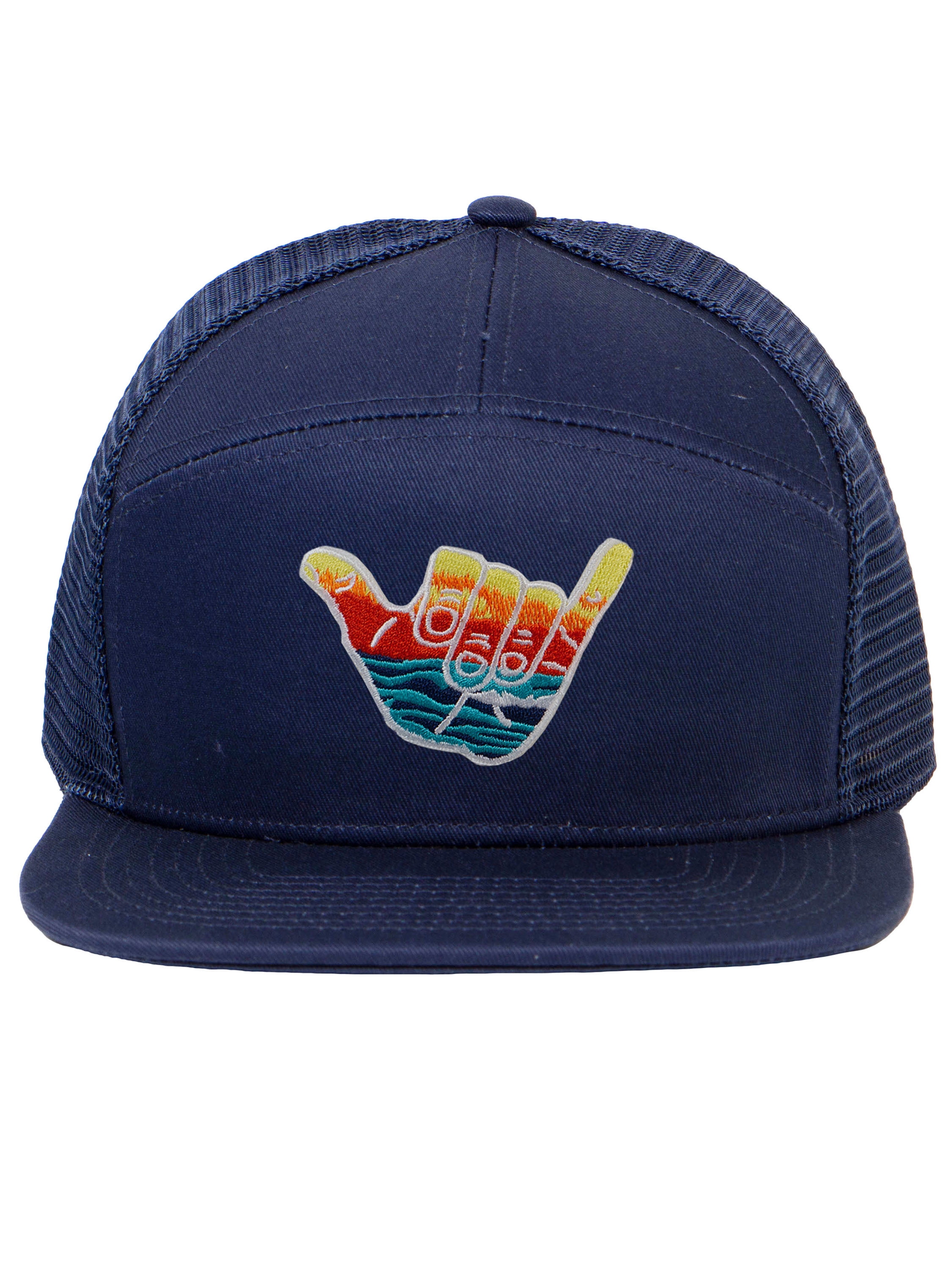 Shaka Waves Surf Trucker Hat - 7 Panel Cap For Men , Navy - Walmart.com