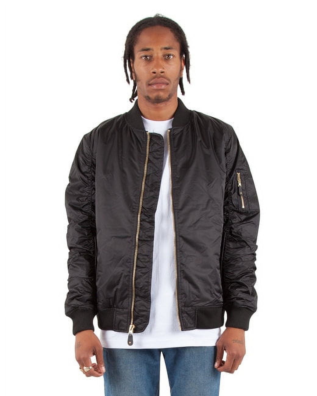 Shaka Wear Adult Bomber Jacket L BLACK - Walmart.com