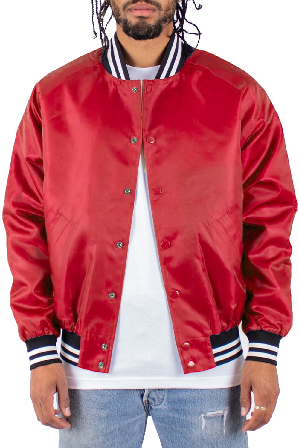 Shaka Wear Mens College Baseball Varsity Bomber Stadium Jacket S to 3XL ...