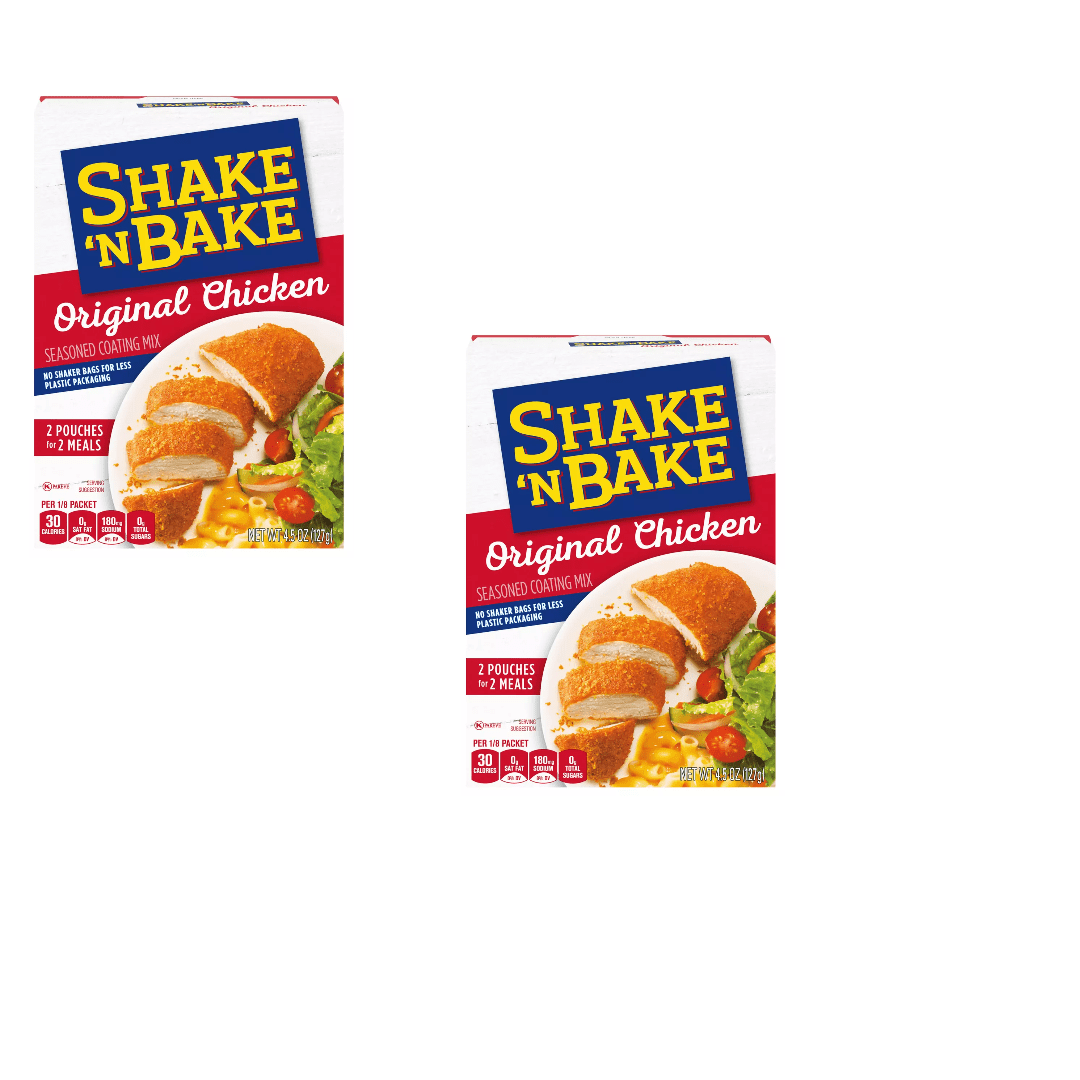 Shake 'N Bake Original Chicken Seasoned Coating Mix, 2 ct Pack of 2 ...