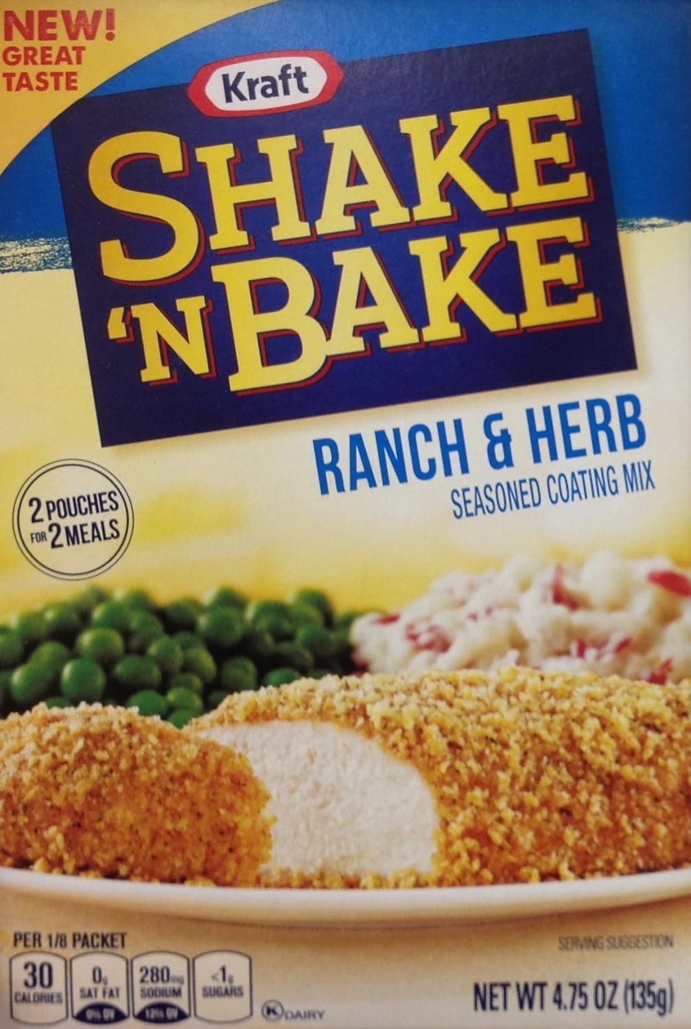 Shake 'N Bake RANCH & HERB Seasoned Coating Mix 4.75oz - Walmart.com