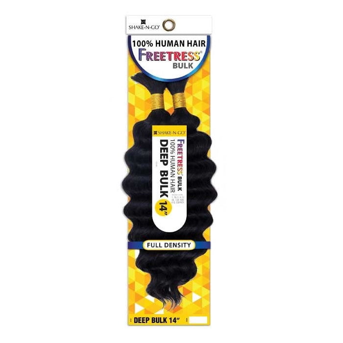 Shake N Go Freetress Bulk 100% Human Hair Braids - DEEP BULK 14 ...