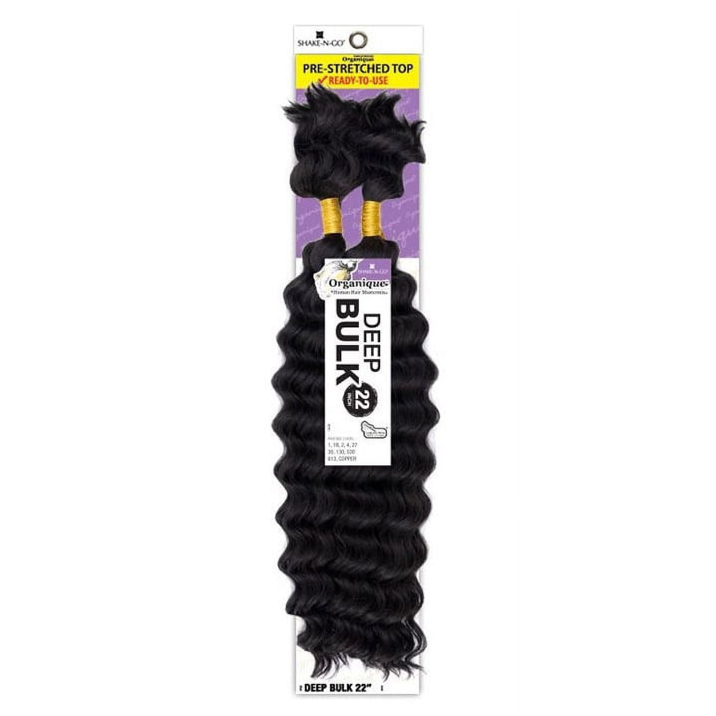 Shake-N-Go Organique Human Hair Mastermix Braids - Deep Bulk 22" (Color ...