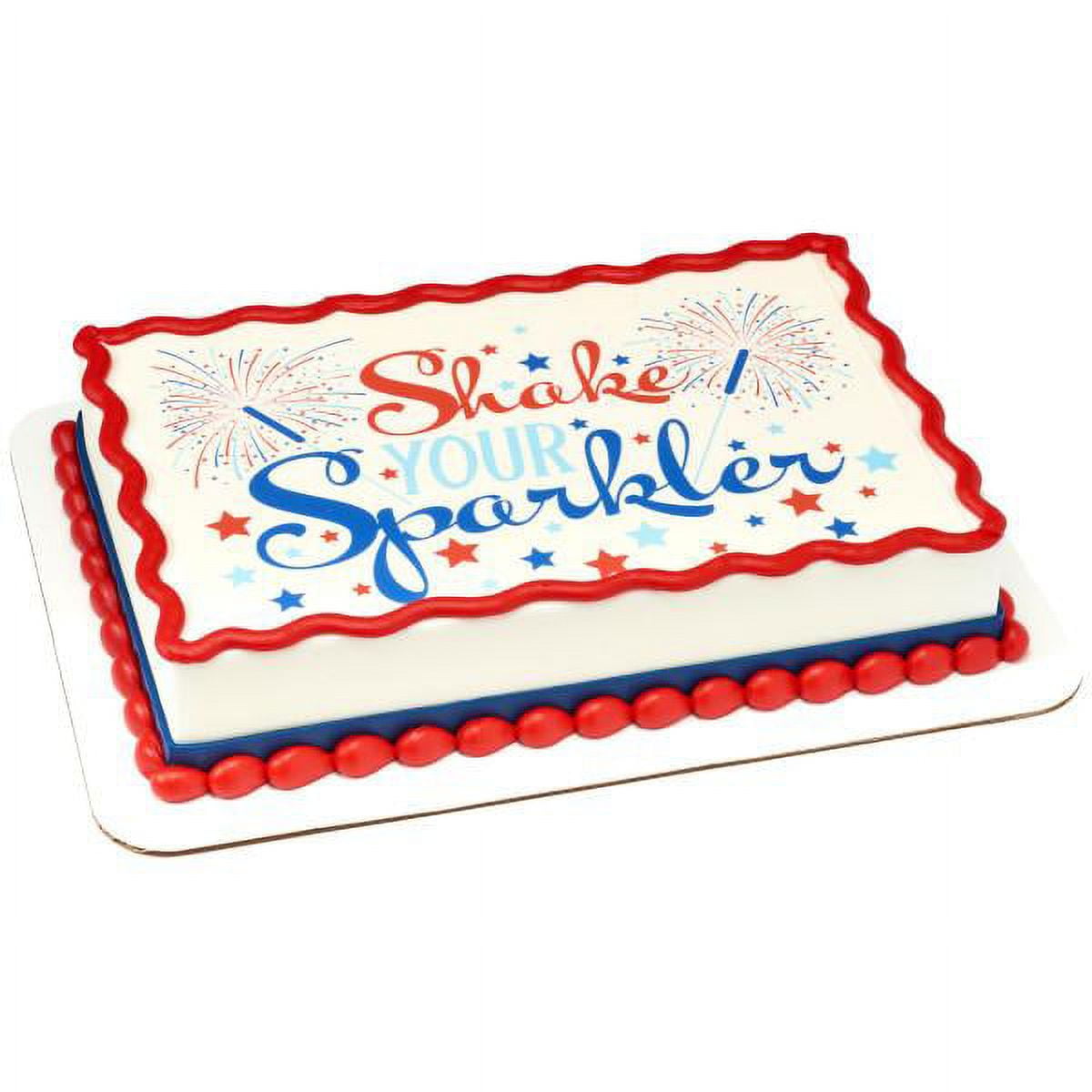 Shake Your Sparkler Edible Cake Topper Image - Walmart.com