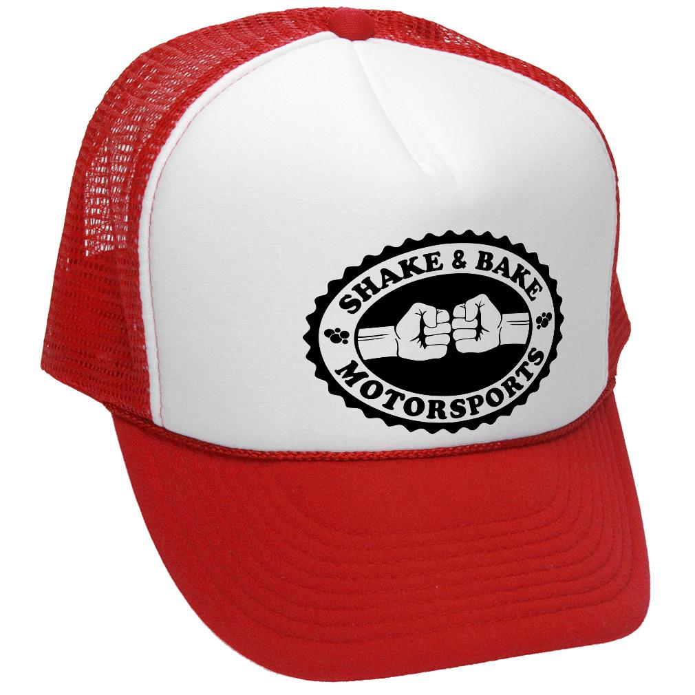 Shake and Bake Motorsports Trucker Hat - Mesh Cap (red, osfa) - Walmart.com