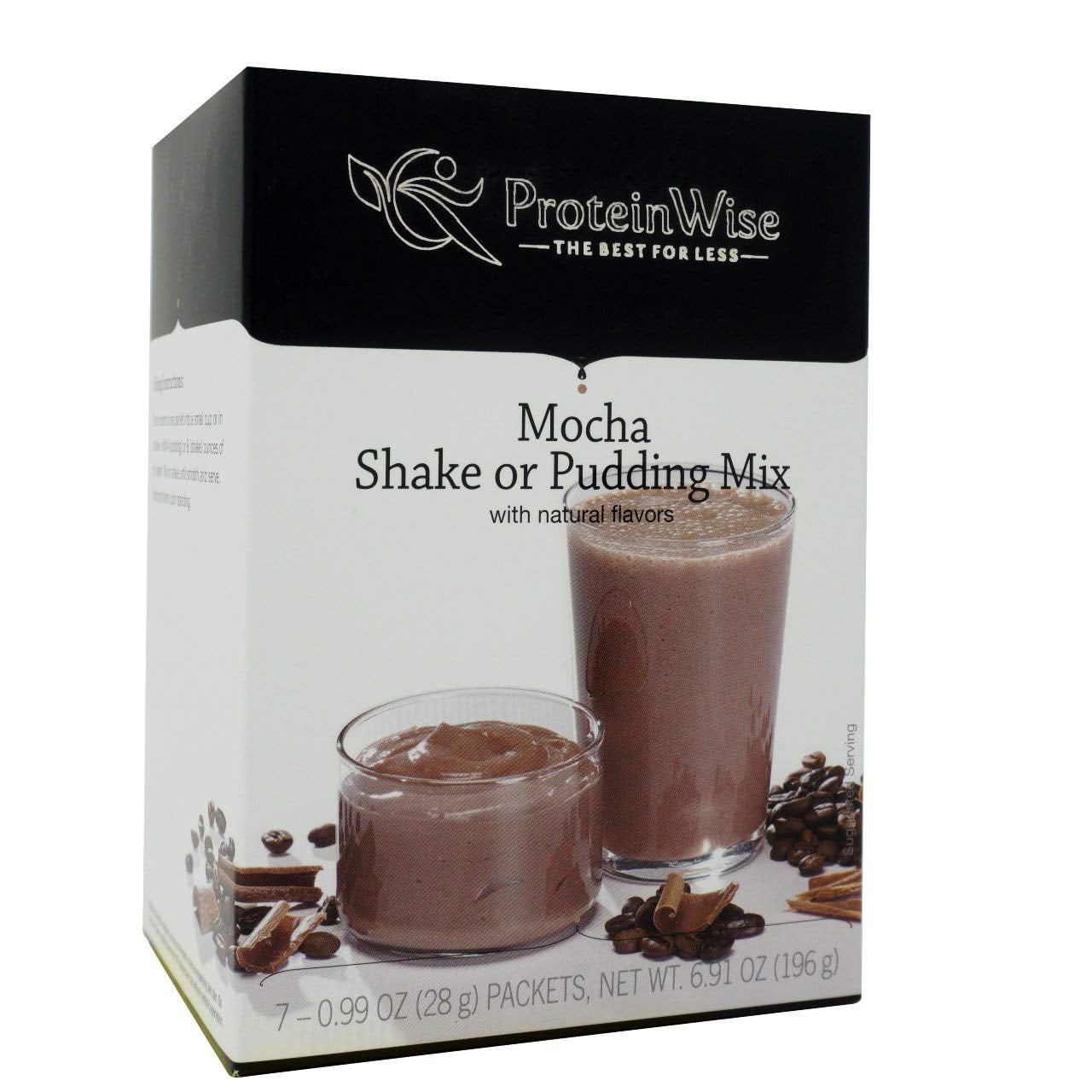 Shake or Pudding Mix - High Protein - Drink Mix/ Cold Drink - Low Calorie - (7 Servings/Box ...