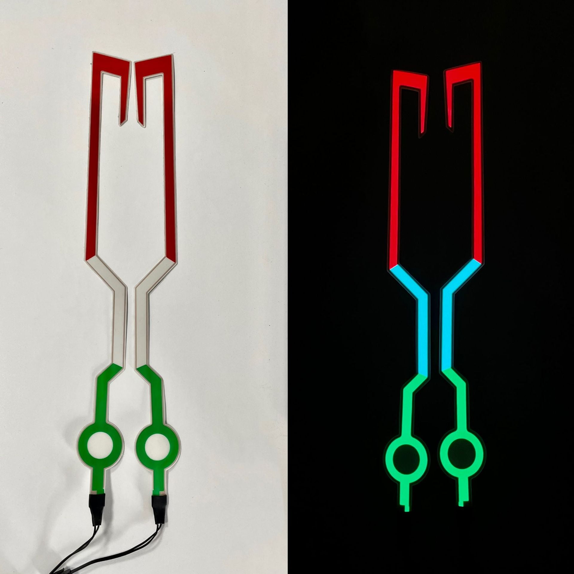 Shake the sound of motorcycle helmet light bar night riding light ...