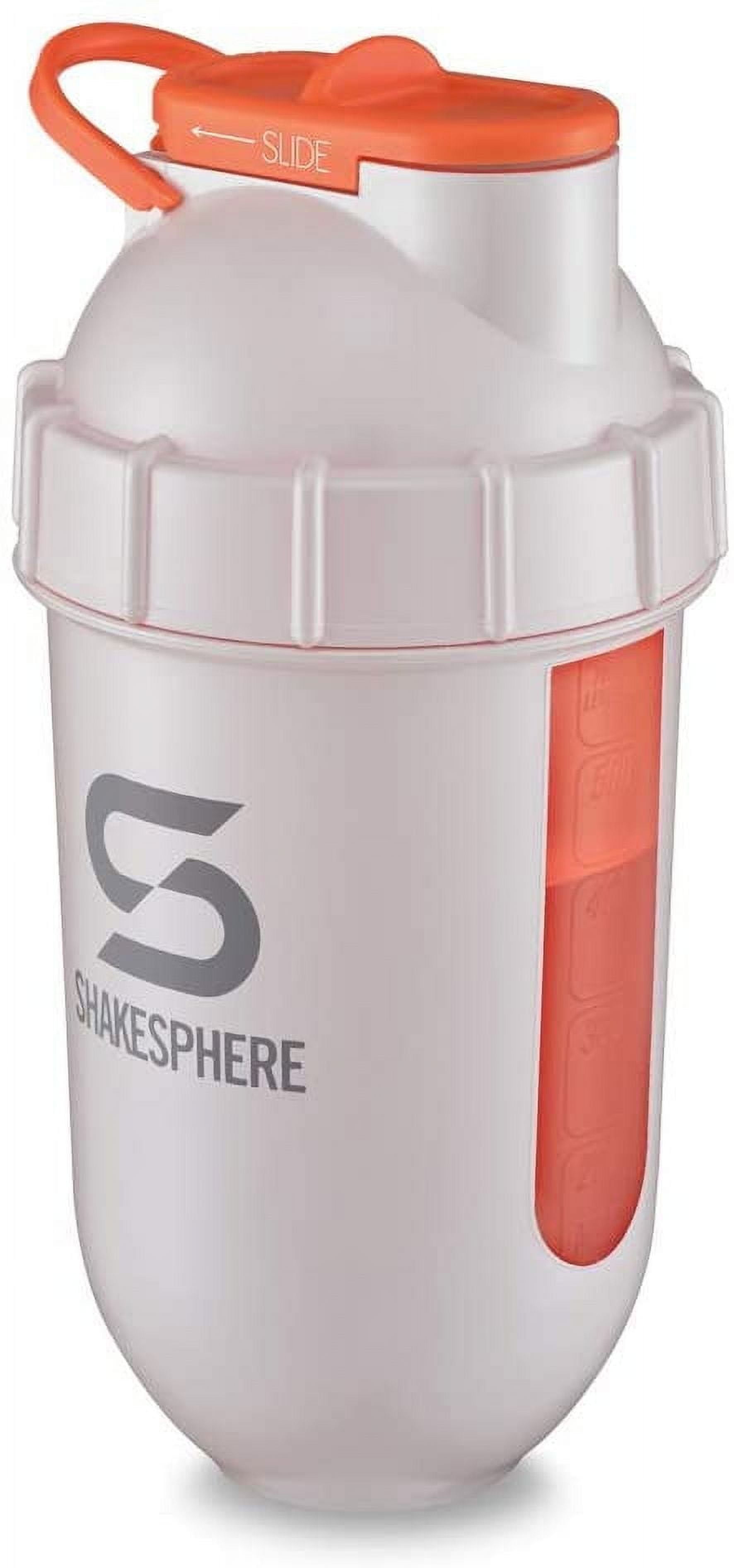 ShakeSphere Tumbler VIEW: Protein Shaker Bottle with Side Window, 24oz ...