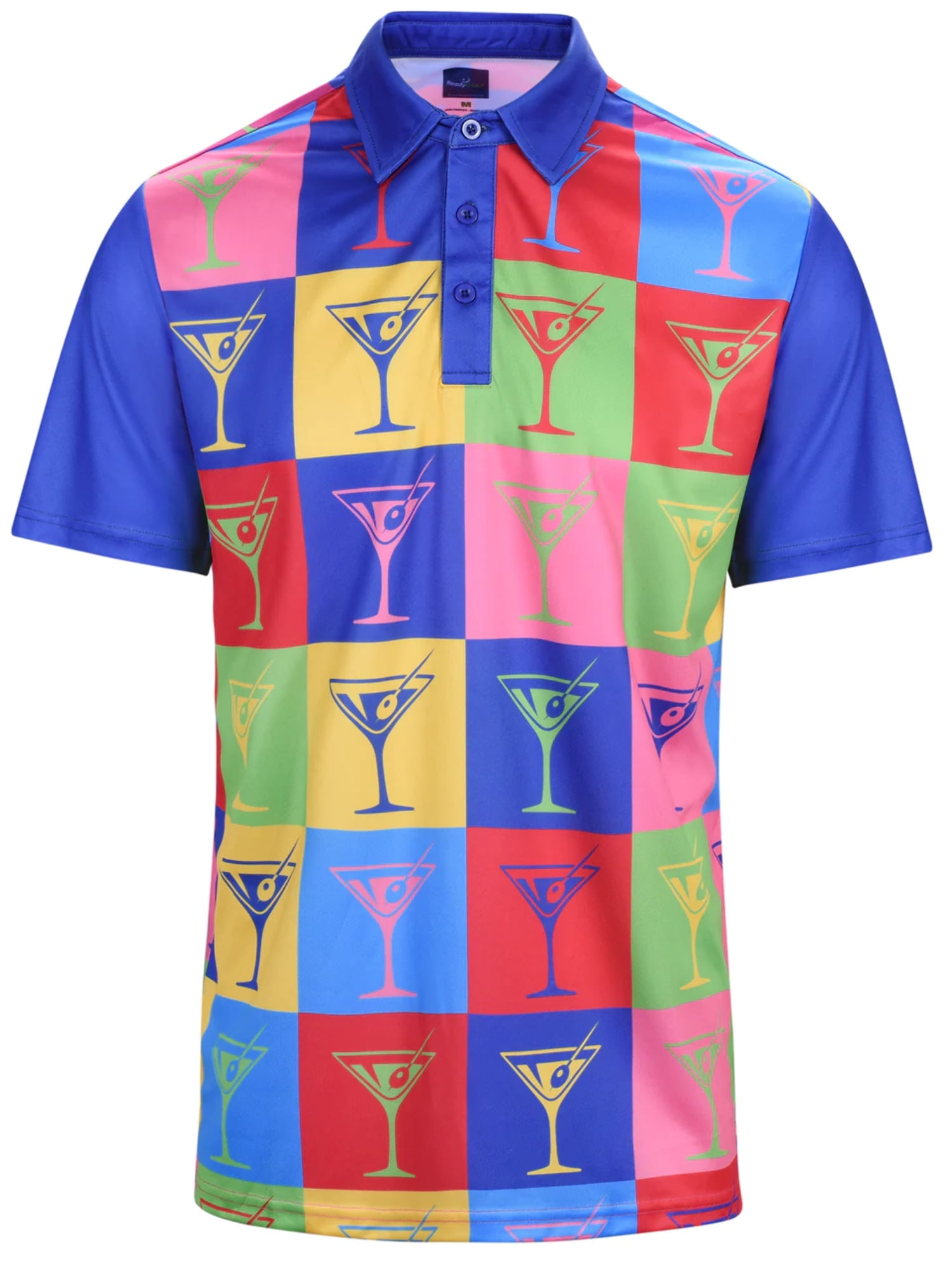 Shaken Not Stirred Mens Golf Polo Shirt by ReadyGOLF - Walmart.com