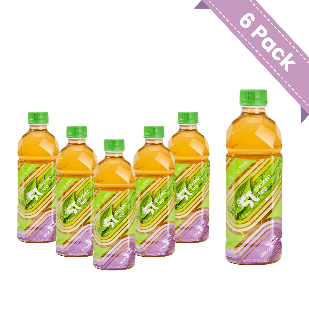 Shaken Tea, Lychee Oolong Iced Tea, Low Calorie, Low Sugar, 16.9 fl oz ...