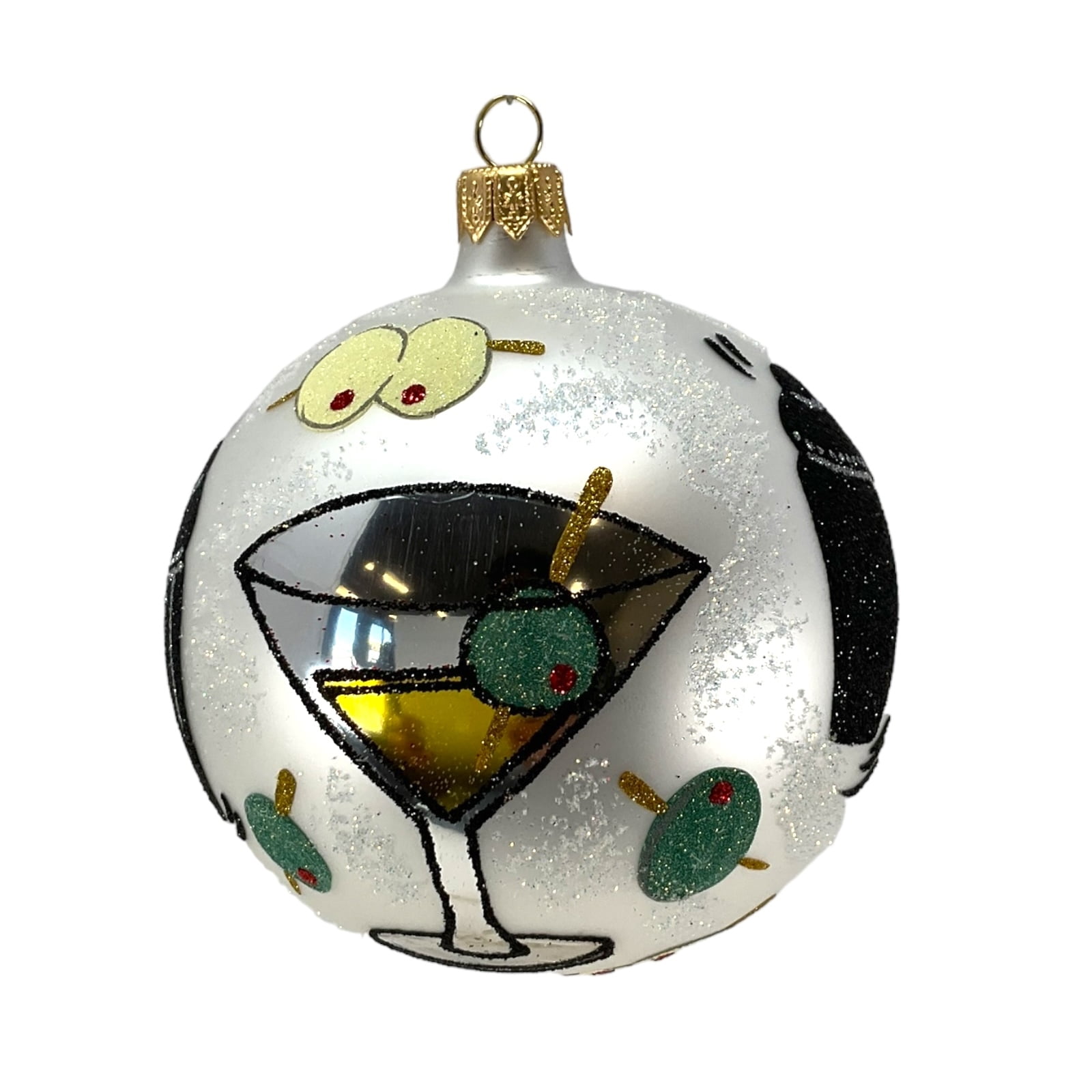 Shaken not Stirred Ball Ornament Polish Glass High Design Collection by ...