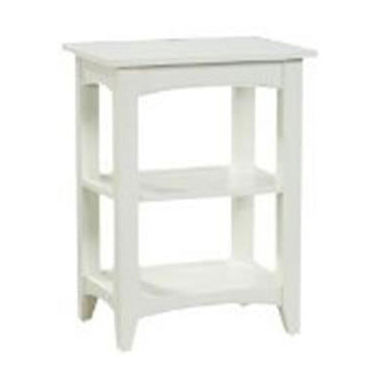 Shaker Cottage 2 Shelf End Table - Ivory - 20in. x 15in. x 27in ...