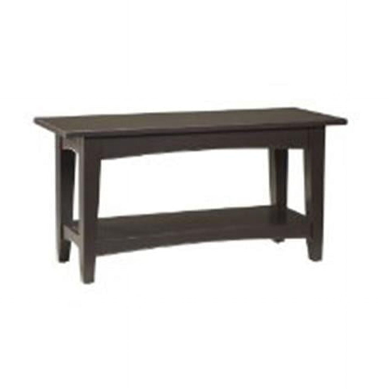 Shaker Cottage Bench - Chocolate - 36in.x14in.x18in. - Walmart.com