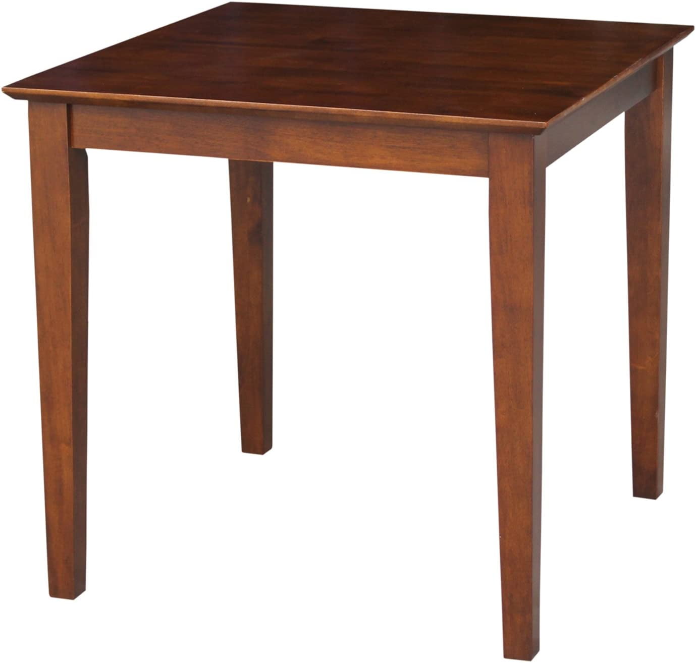 Shaker Leg Solid Wood Inch, Espresso Dining Table, 30 in x 30 - Walmart.com