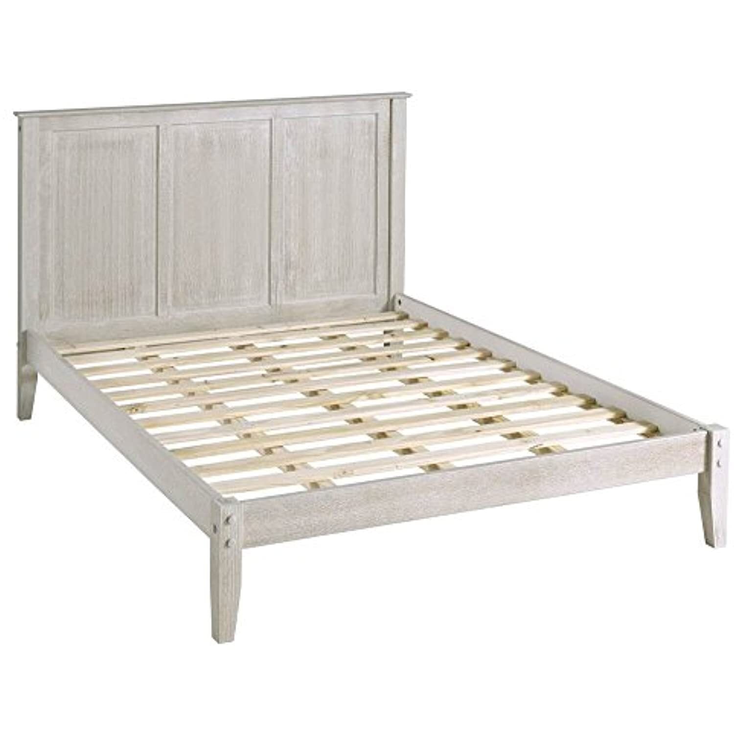Shaker Style Panel Size Platform Bed, Multiple Finishes and Sizes ...