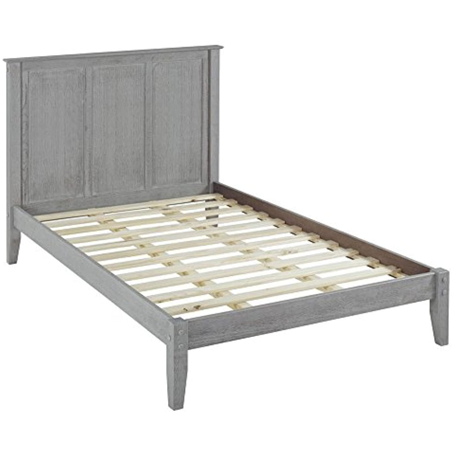 Shaker Style Panel Size Platform Bed, Multiple Finishes and Sizes ...