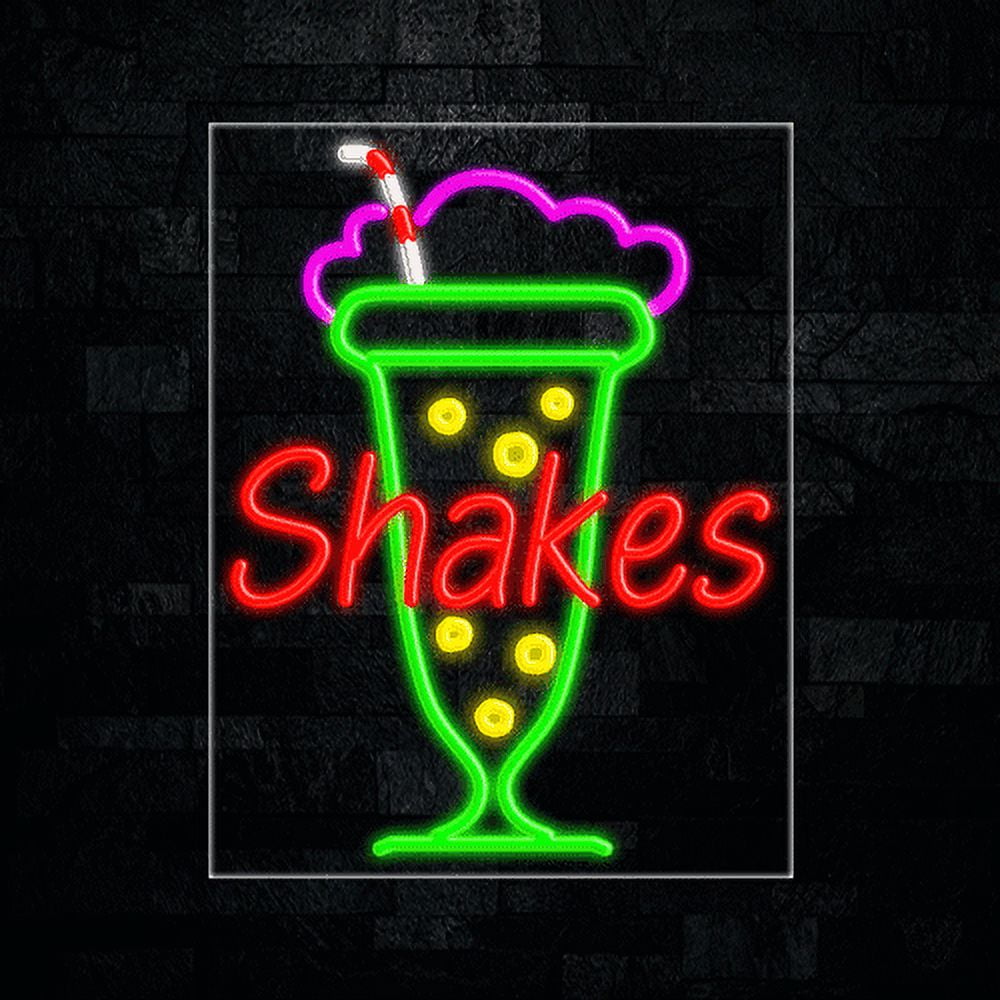 Shakes LED Neon Sign #31779 Made in USA - Walmart.com