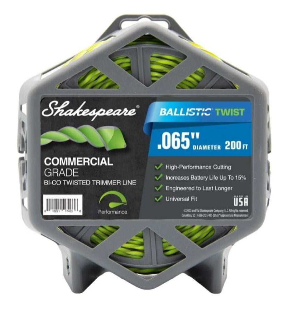 Shakespeare 17463 Ballistic Twist Trimmer Line 0.065 in. x 200 ft ...