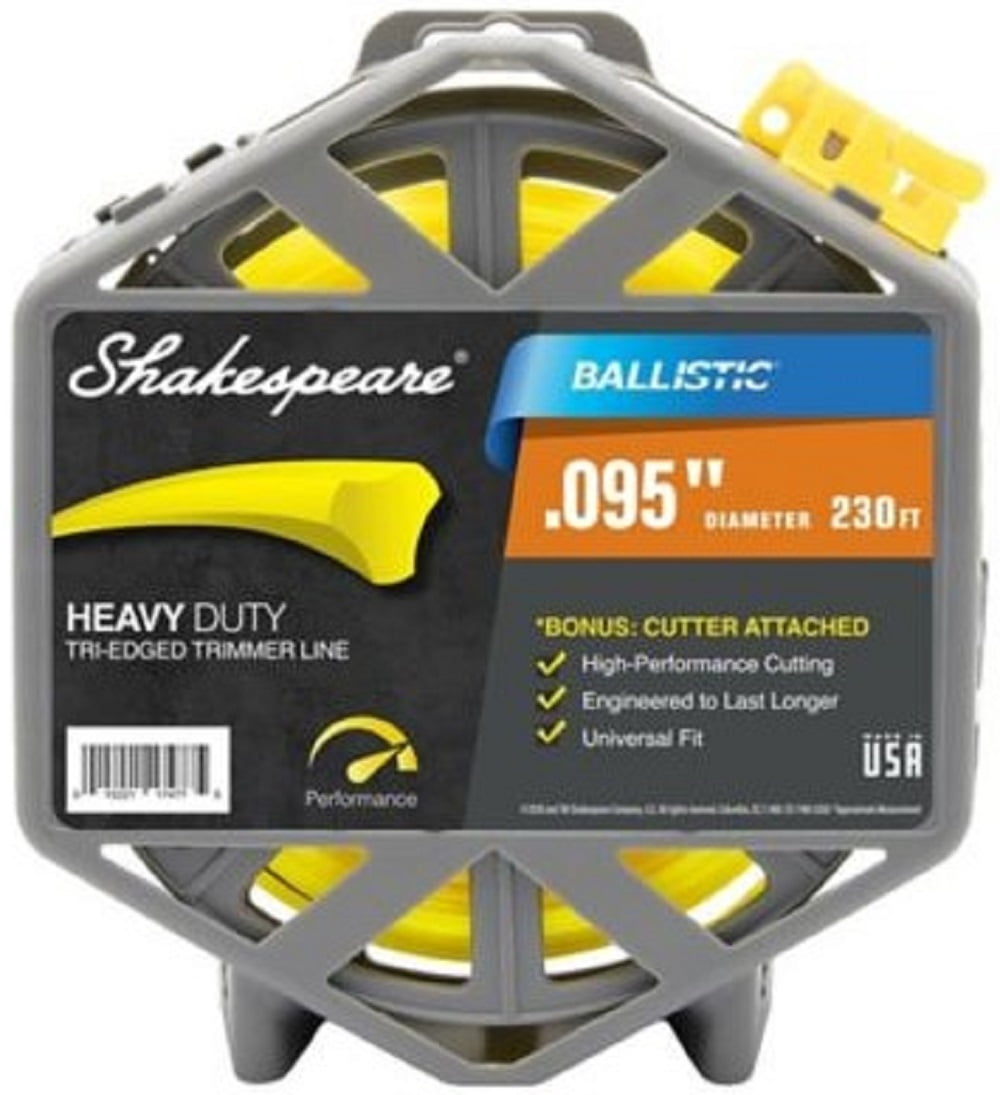 Shakespeare Universal Gas String Weed Eater, Ballistic Triangle Trimmer ...