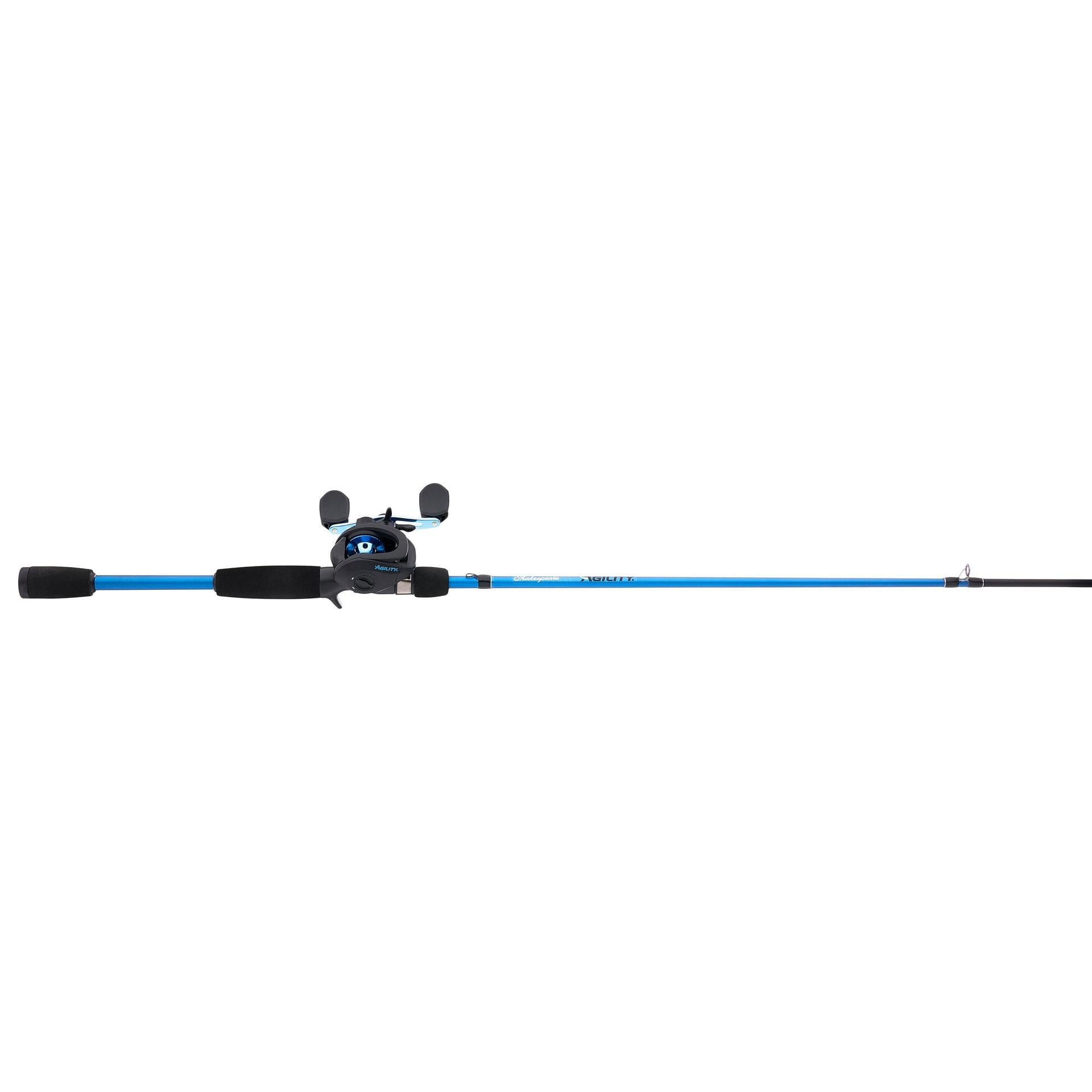 Shakespeare 6'6" Agility Fishing Rod and Reel Baitcast Combo, Left ...