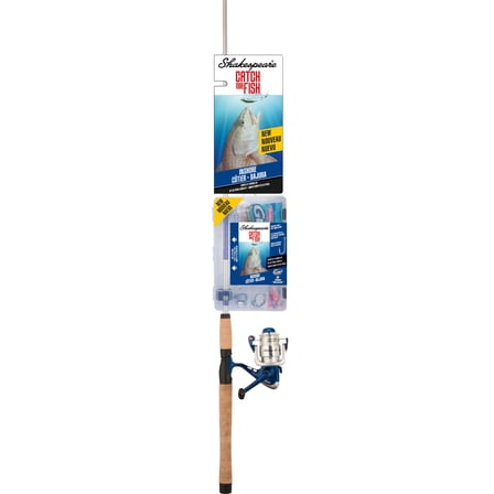 Shakespeare Catch More Fish Surf Pier Combo with Rod Reel Line Bait ...
