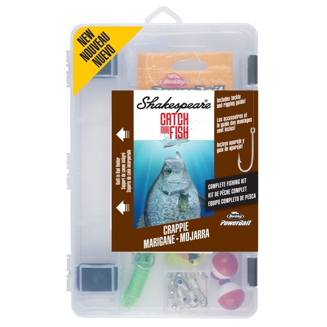 Shakespeare Catch More Fish Tackle Box Kit - Walmart.com