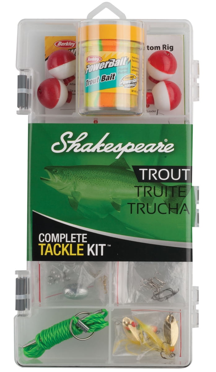 Shakespeare Complete Trout Tackle Box Kit - Walmart.com
