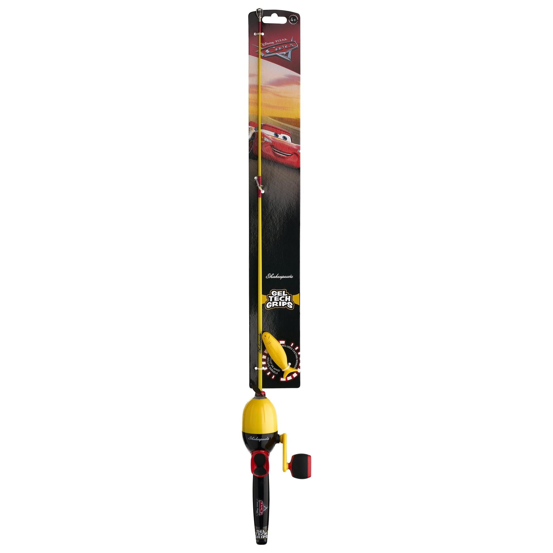 Shakespeare Disney Cars Advanced Kit 2'6" Spincast Combo for Kids ...