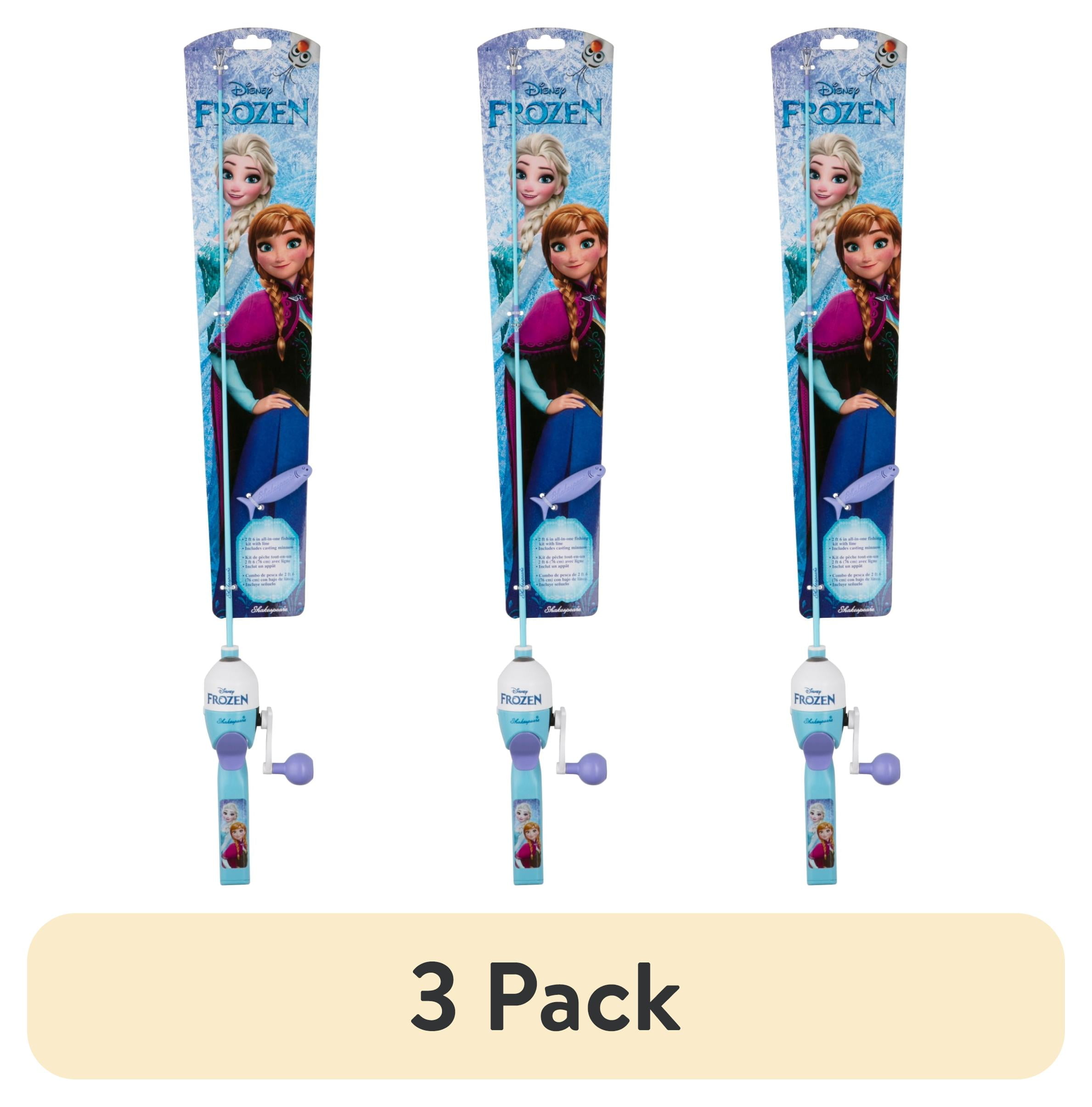 (3 pack) Shakespeare Disney Frozen II Kit 2'6" Spincast Combo for Kids ...