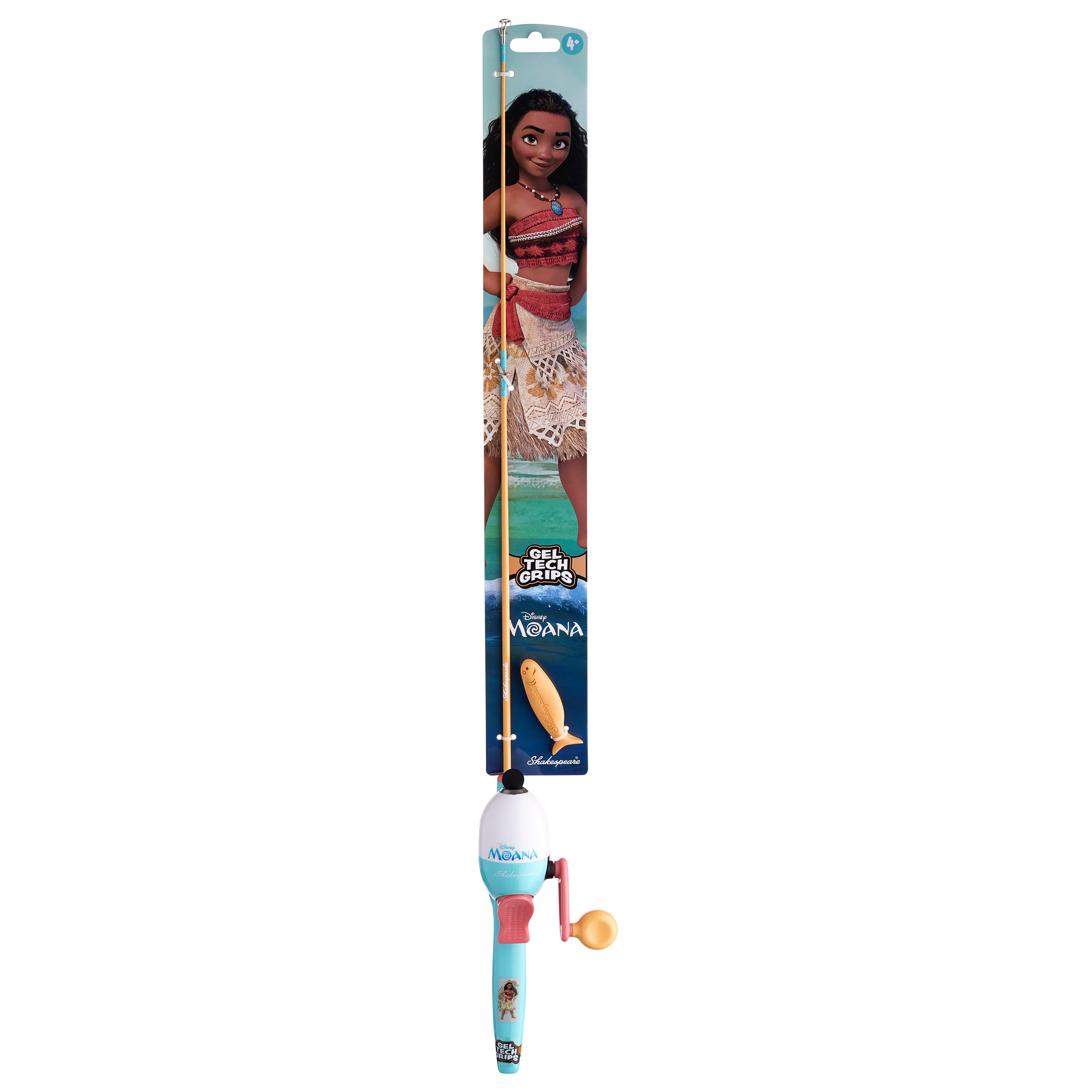 Shakespeare Disney Moana Spincast Fishing Combo, 2'6" Medium Rod, 5 ...