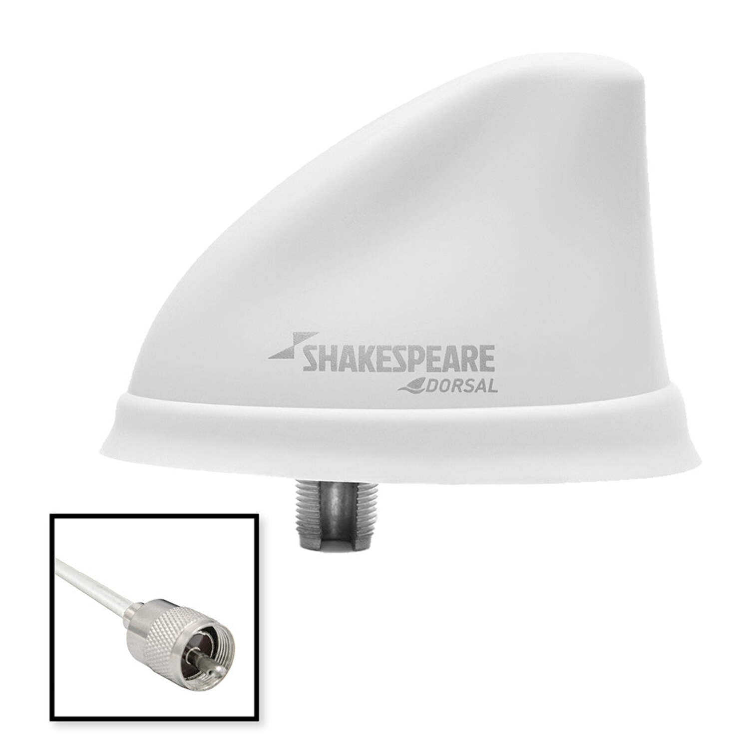 Free Shipping! Shakespeare Dorsal Antenna White Low Profile 26 RGB ...