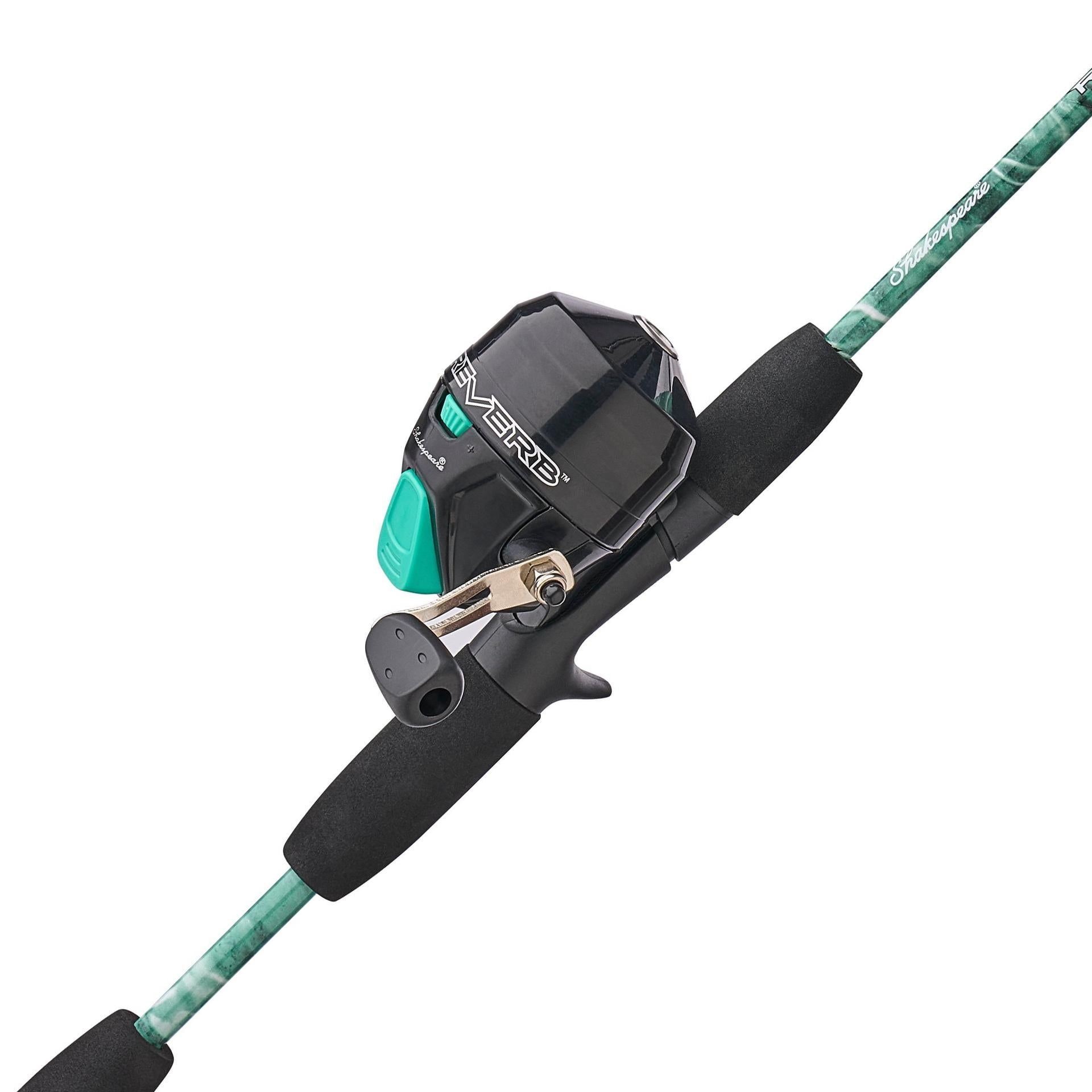 Shakespeare Reverb Spincast Combo 5'6" 2-Piece Spincast Fishing Rod ...