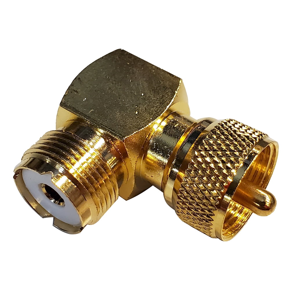 Shakespeare Right Angle Connector - PL-259 to SO-239 Adapter [RA-259 ...