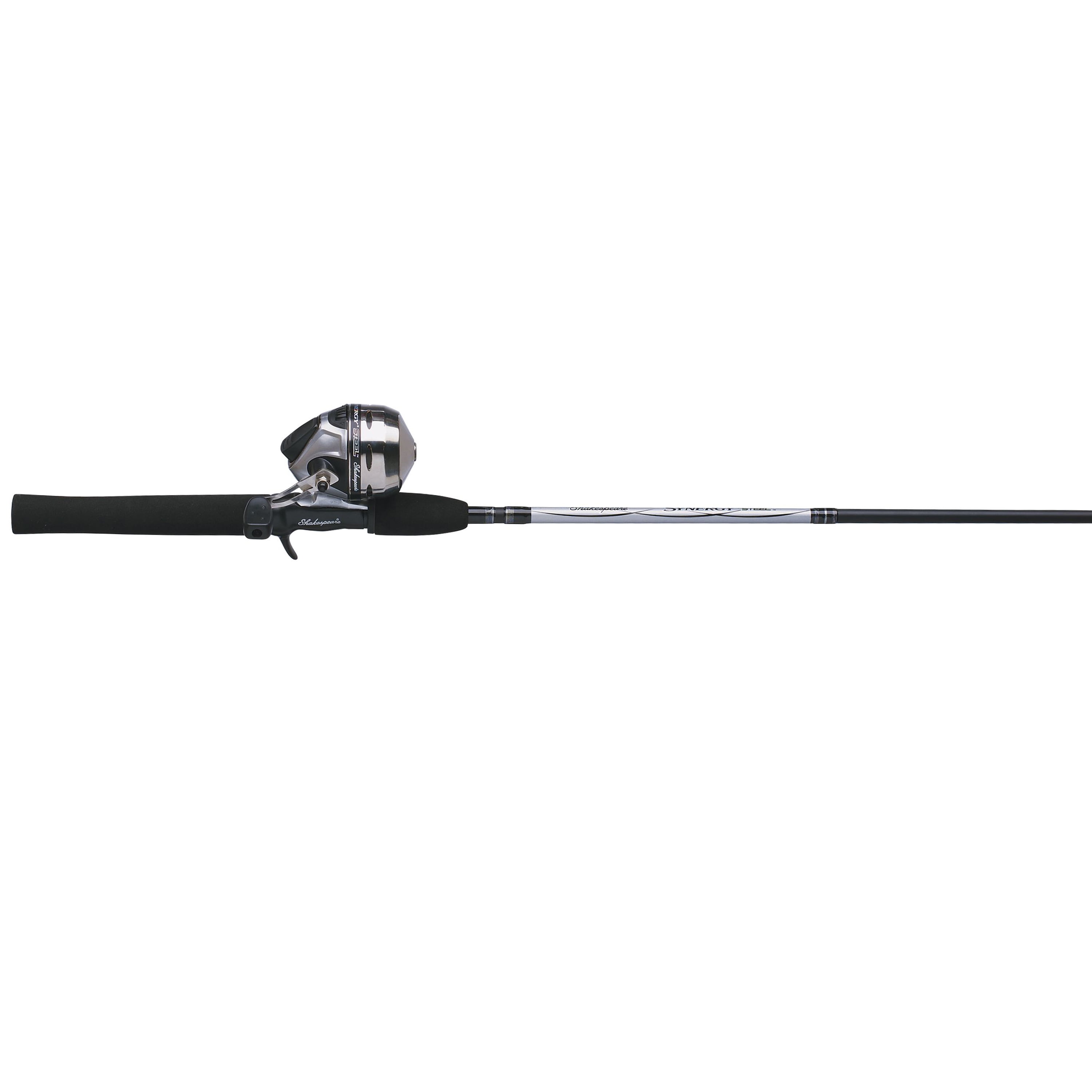 Shakespeare Synergy® Steel Spincast Combo, 6' Medium Fishing Rod, 10 ...