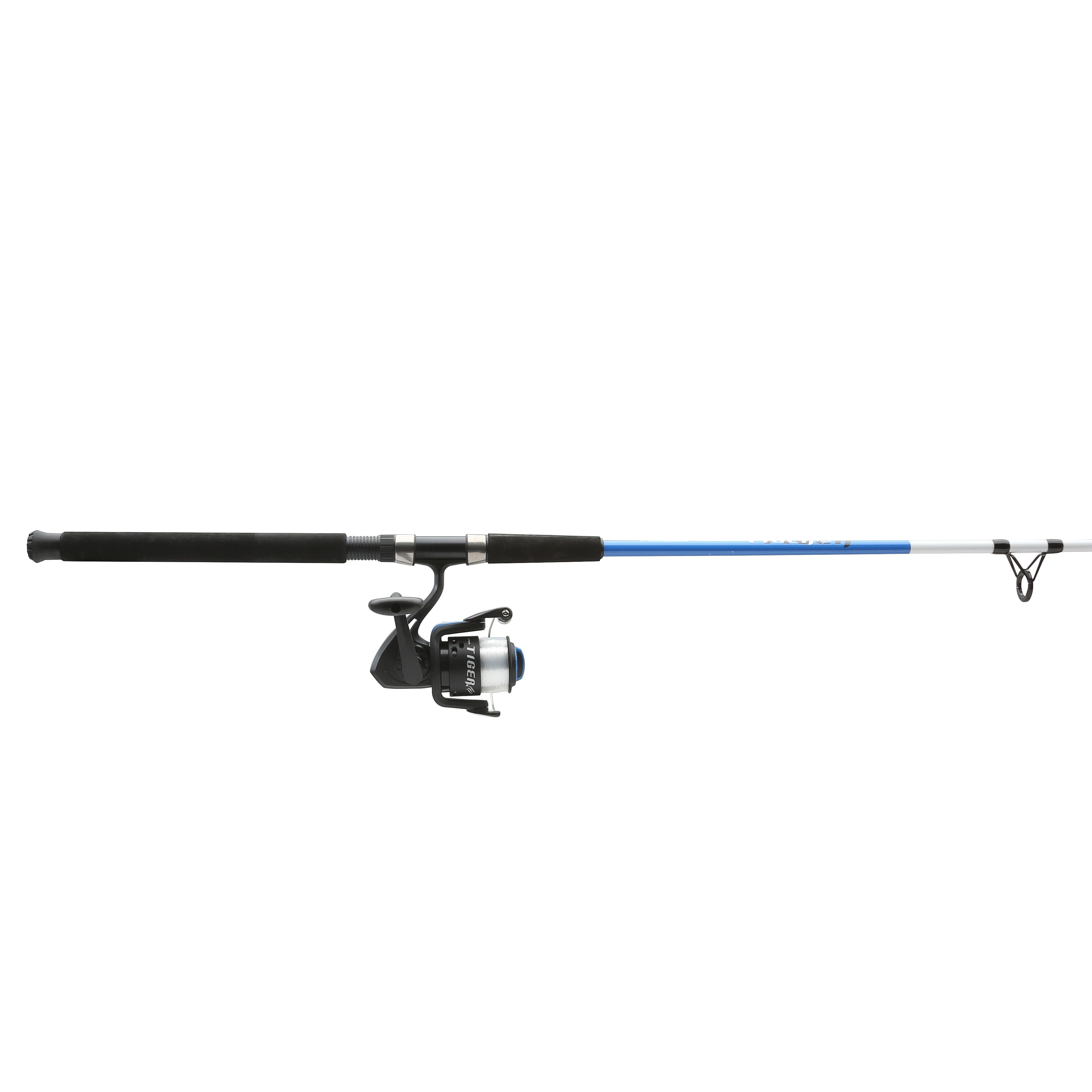 Shakespeare Tiger Spinning Combo, 7' Medium Fishing Rod, 50 Size Reel ...