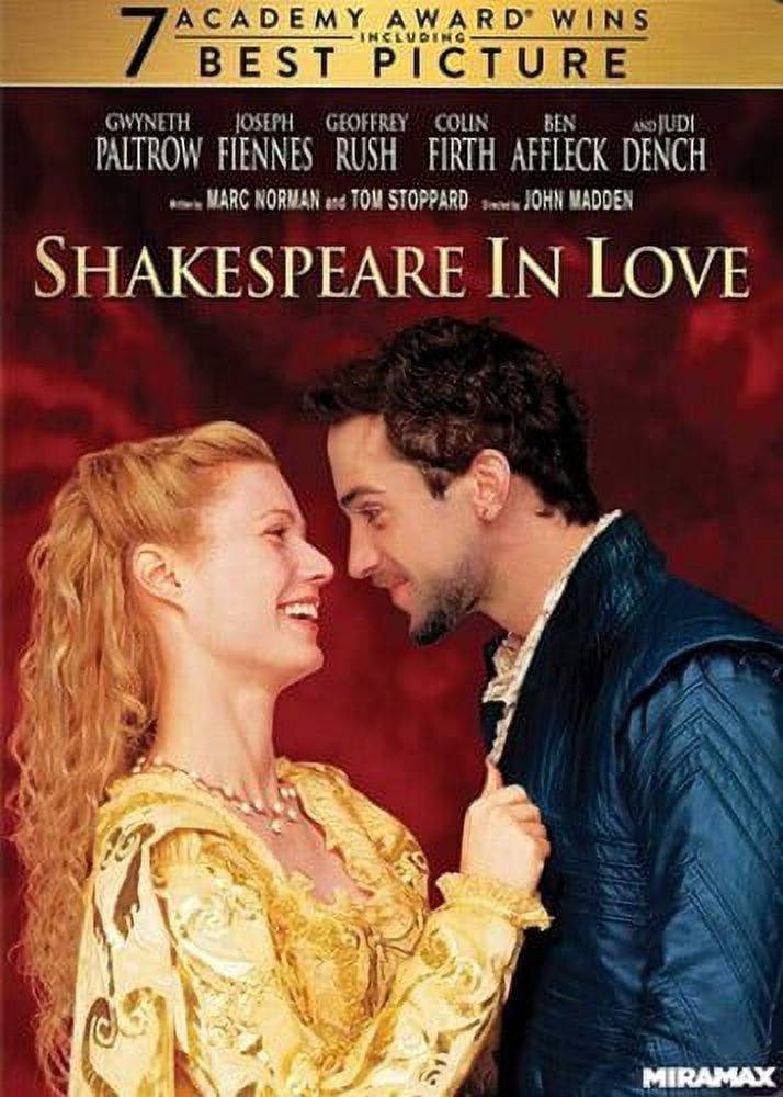 Shakespeare in Love - Romantic Comedy Period Movie (DVD) - Walmart.com