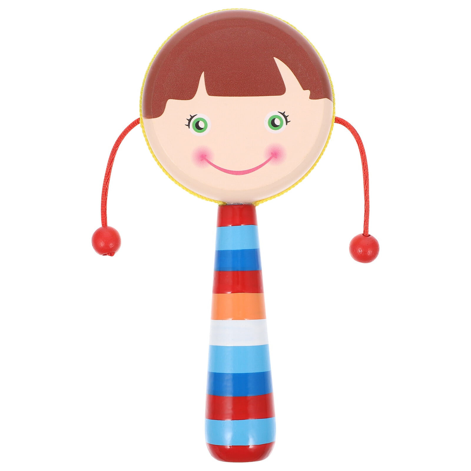 Shaking Rattle-drum Plaything Infant Hand-cranking Toy Baby - Walmart.com