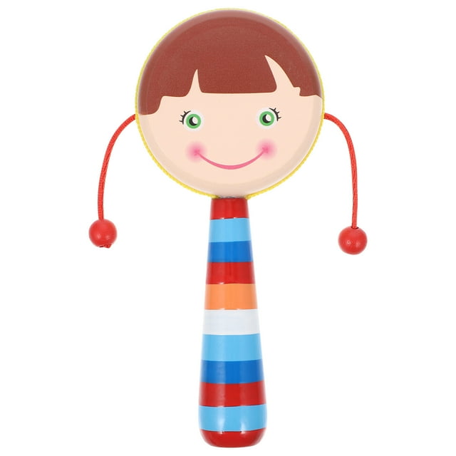 Shaking Rattle-drum Plaything Infant Hand-cranking Toy Baby - Walmart.com